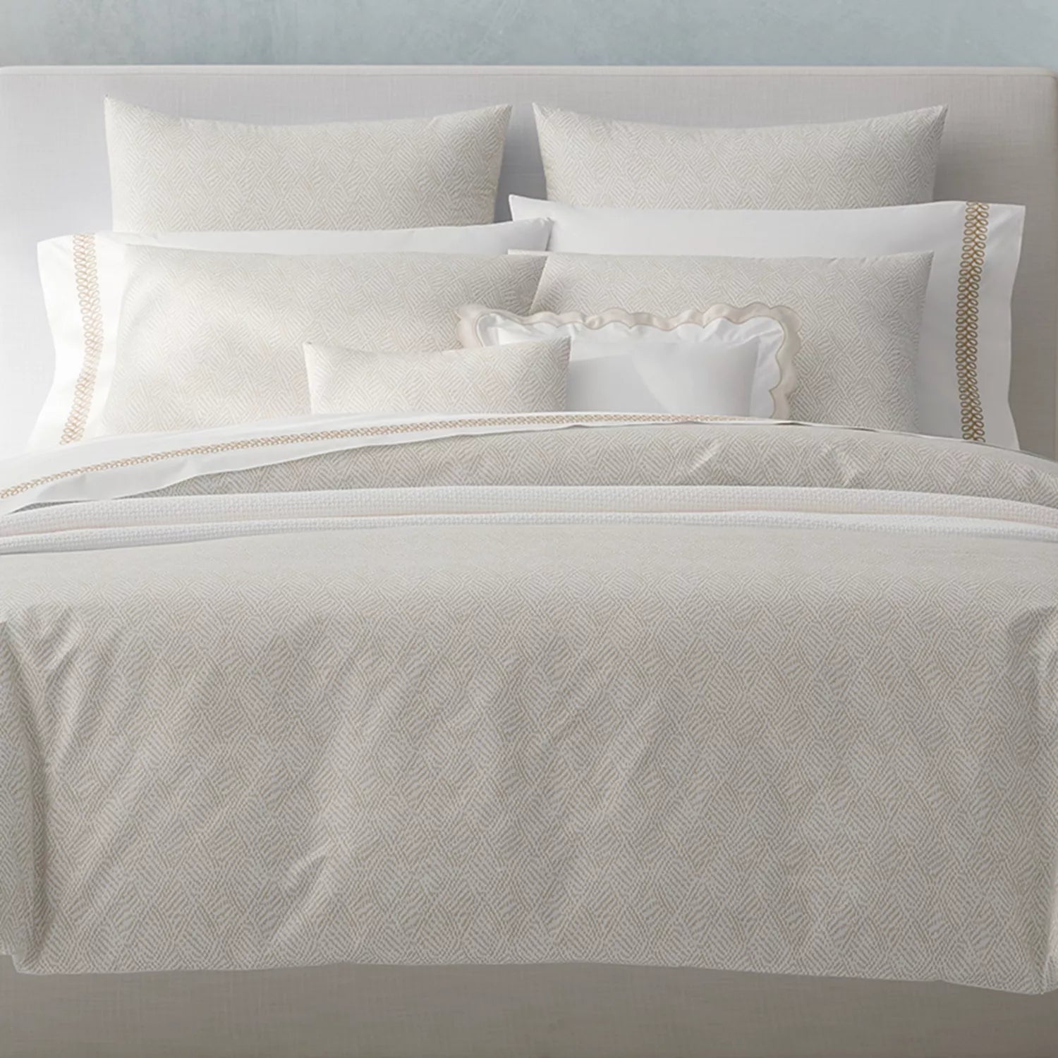 Elegant Linen Duma Diamond 4 Piece Bedding Set