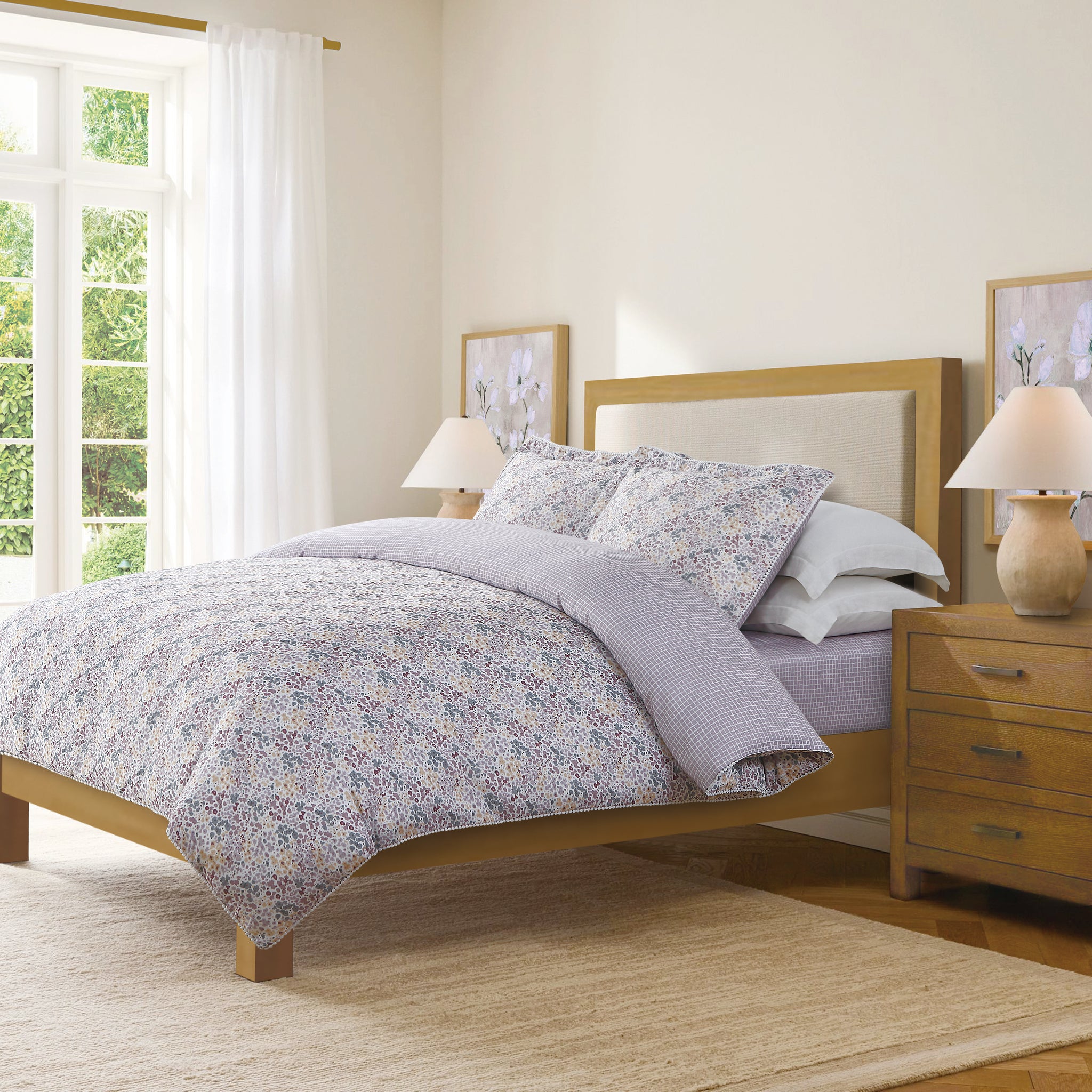 Elegant linen Wild Botanical 4 Piece Bedding Set