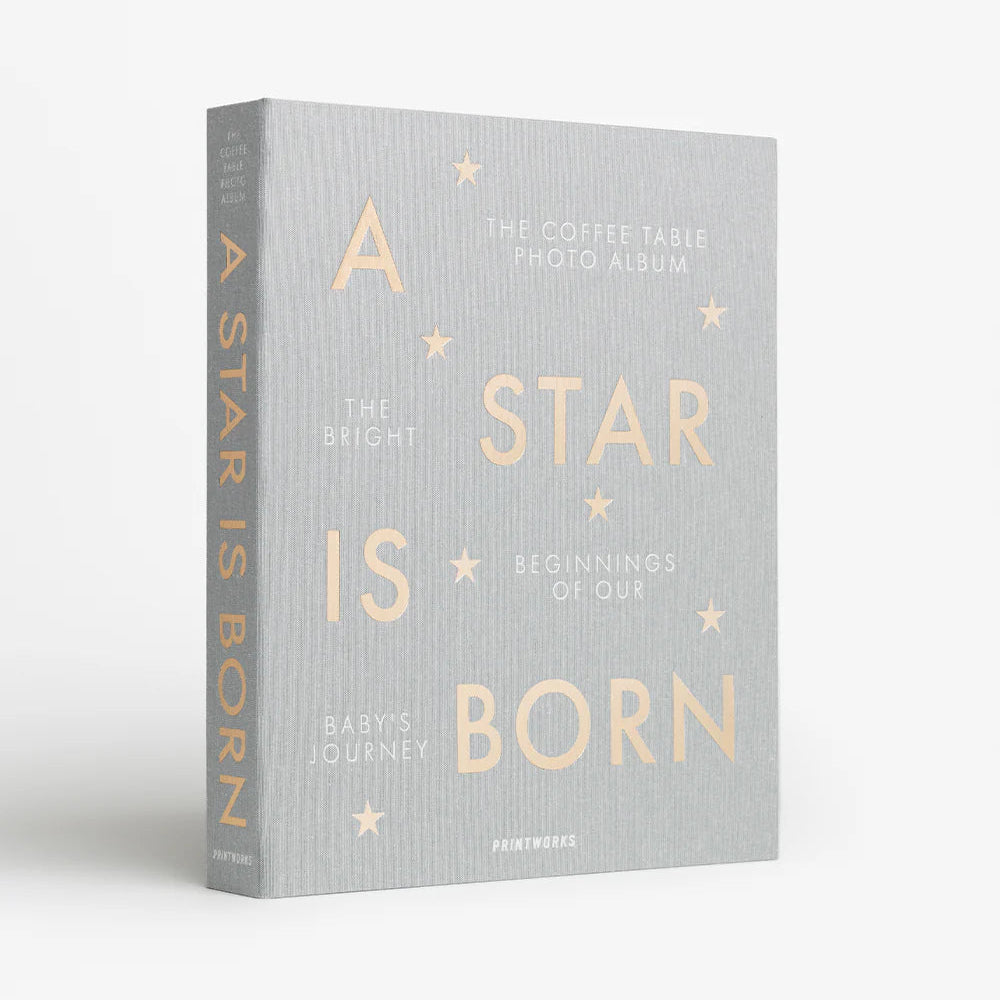 Printworks Baby Album - A Star Is Born, Grey
