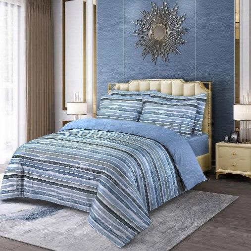 Elegant Linen Horizon 4 Piece Bedding Set