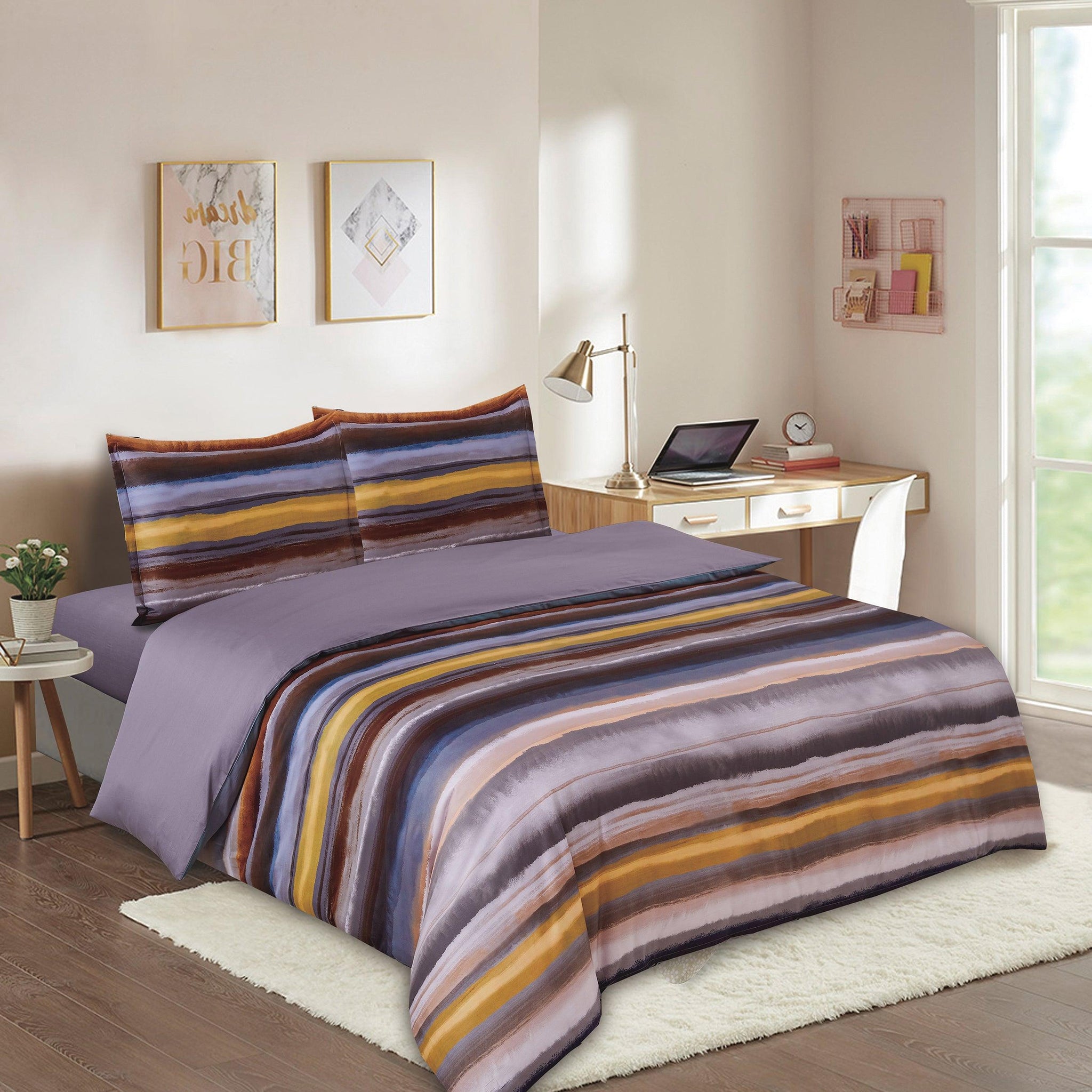 Elegant Linen Harbour 4 Piece Bedding Set