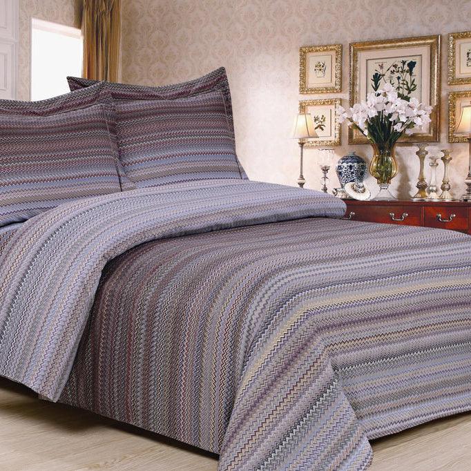 Violet Linen French Mini Waves 6 Piece Bedding Set
