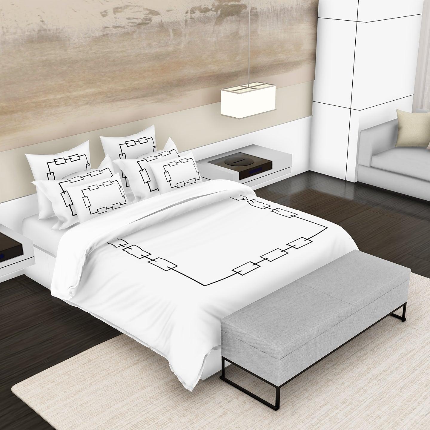 Lusso Hampton 4 Piece Bedding Set