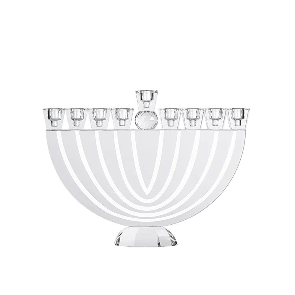 Boker Tov Shalom Magnificent Crystal Menorah